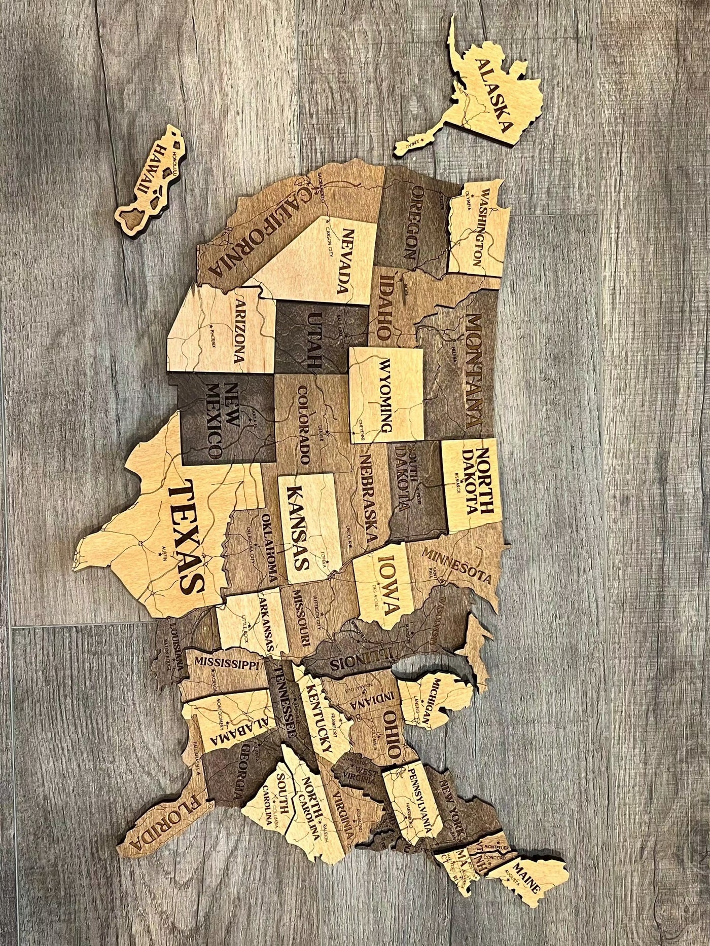 United States Layered Map – evergreenartisan
